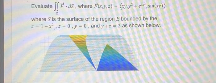 Solved Evaluate \\( \\iint_{S} \\vec{F} \\cdot d S \\), | Chegg.com