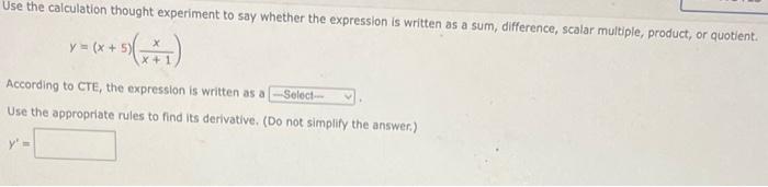 Solved Use the calculation thought experiment to say whether | Chegg.com