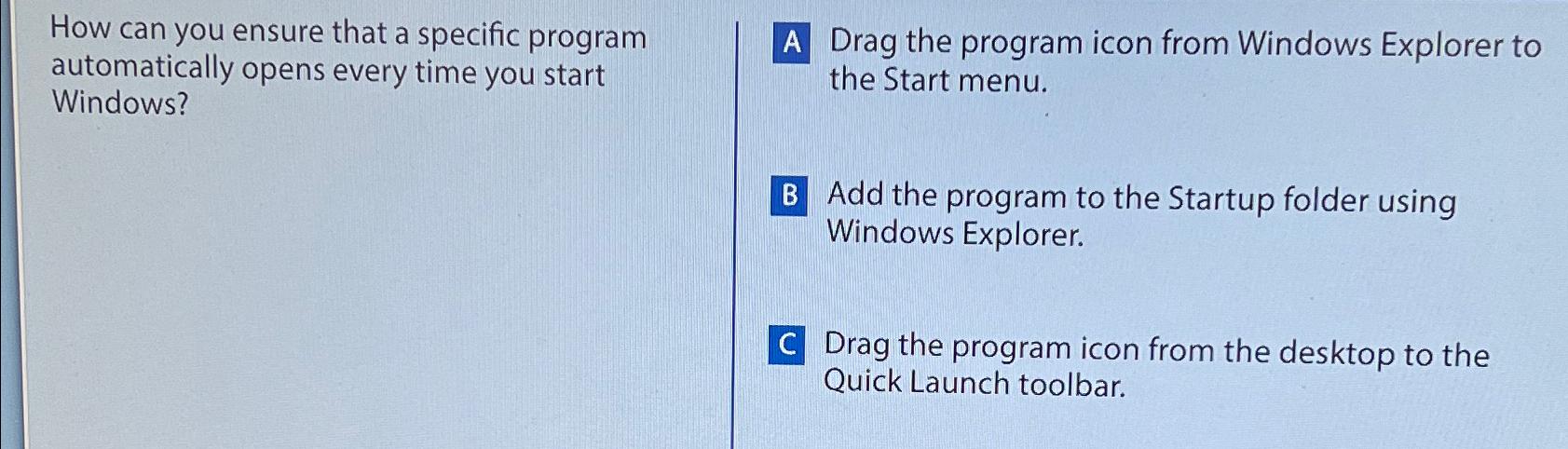 Solved How can you ensure that a specific program | Chegg.com