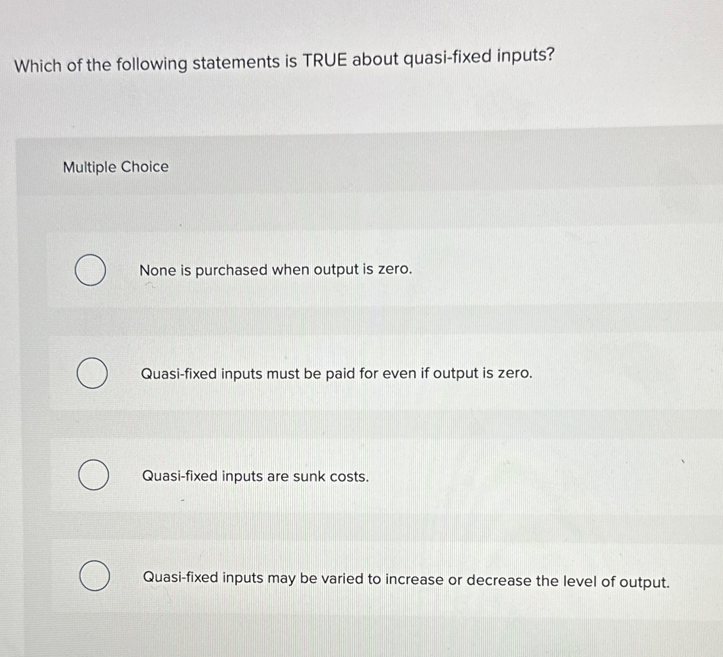 Solved Which of the following statements is TRUE about | Chegg.com