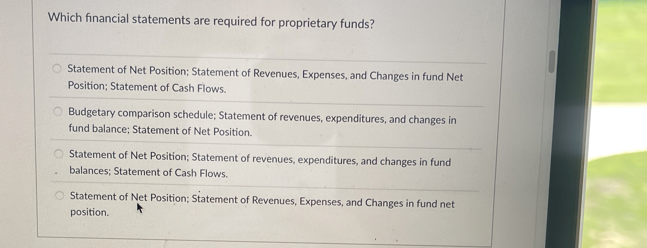 Solved Which financial statements are required for | Chegg.com