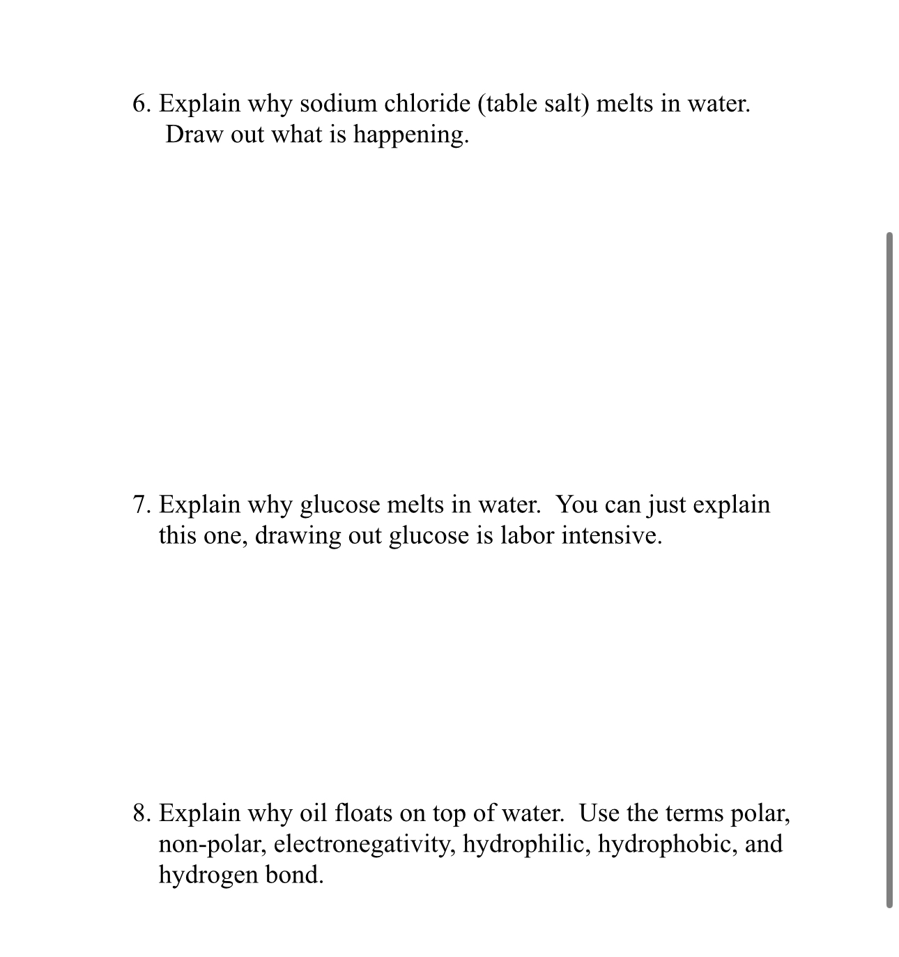 Solved Explain why sodium chloride (table salt) ﻿melts in | Chegg.com