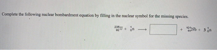Solved The nuclear symbol for a beta particle is The name | Chegg.com