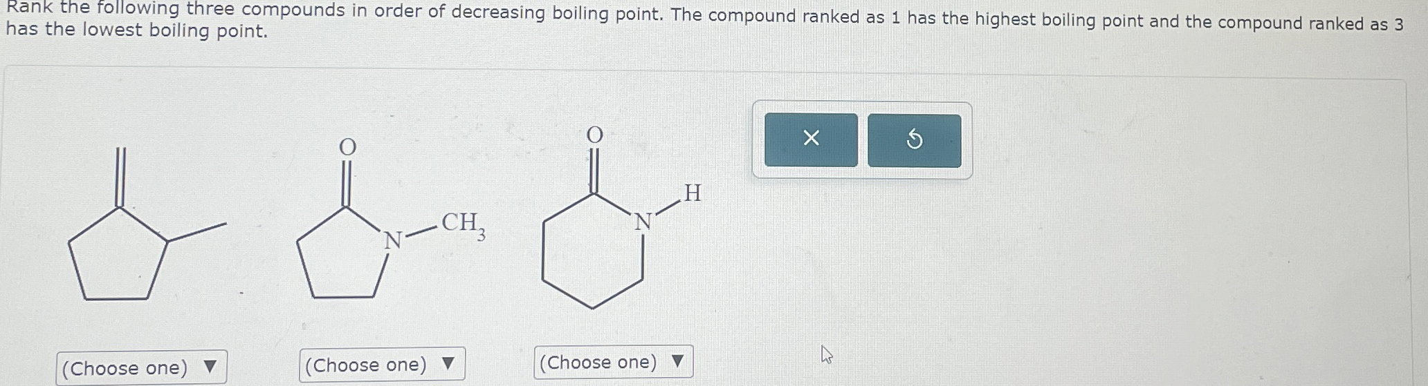 Solved Rank the following three compounds in order of | Chegg.com