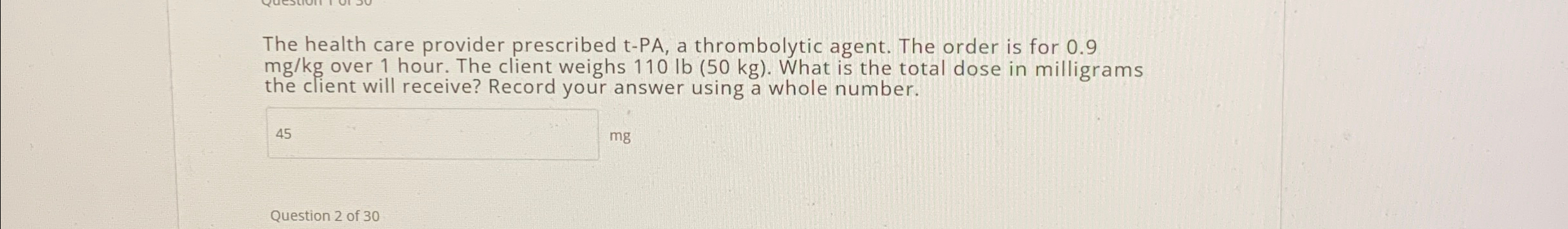 Solved The health care provider prescribed t-PA, ﻿a | Chegg.com