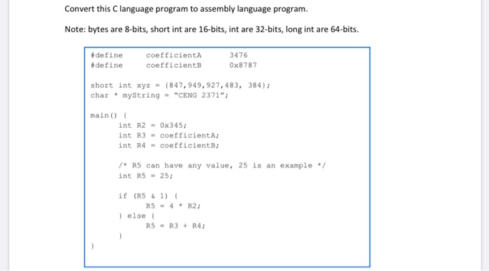 Solved USING BASIC ARM ASSEMBLY LANGUGE(see example) PLEASE | Chegg.com