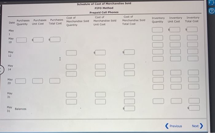 Solved Calculator May 12 Perpetual Inventory Using FIFO | Chegg.com