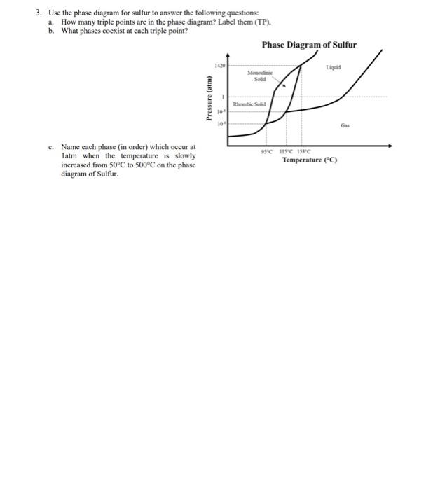 Solved Phase Diagrams 1. Use the phase diagram below to | Chegg.com