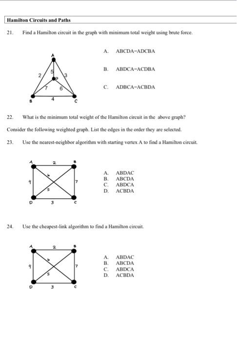 Solved Name: GRAPHS Terminology A. Adjacent edges B Adjacent | Chegg.com