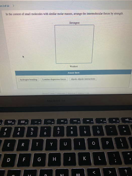 Solved In 2 of 22 > In the context of small molecules with | Chegg.com