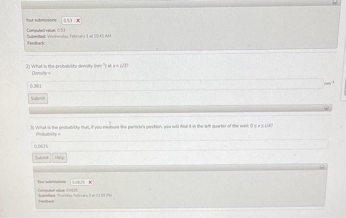 Solved 193 Consider this probsbilty density in a box of site | Chegg.com