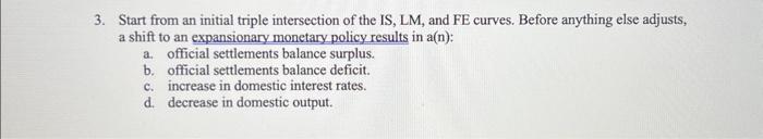 Solved 3. Start from an initial triple intersection of the | Chegg.com