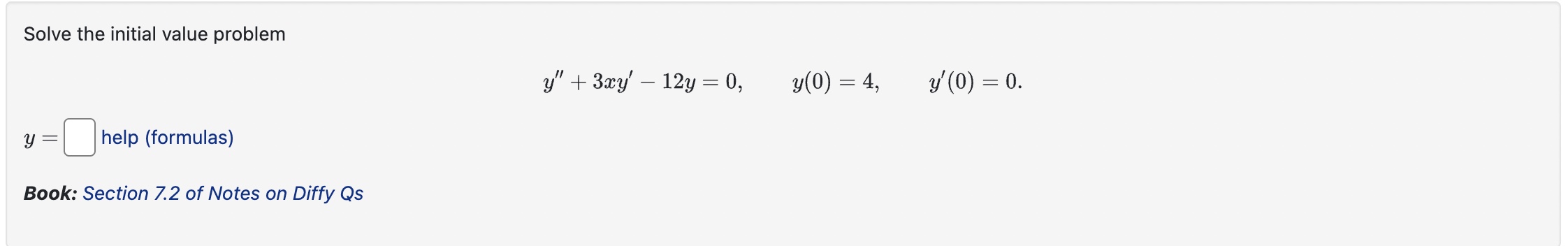 Solved Solve the initial value | Chegg.com