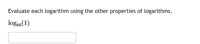 Solved Evaluate each logarithm using the other properties of | Chegg.com