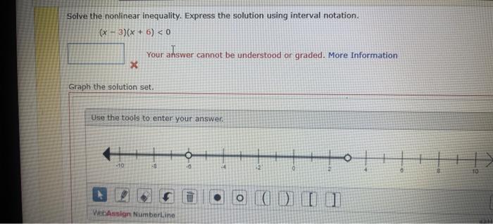 Solved Solve the nonlinear inequality. Express the solution | Chegg.com