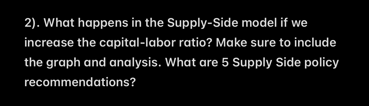 Solved . ﻿What happens in the Supply-Side model if we | Chegg.com