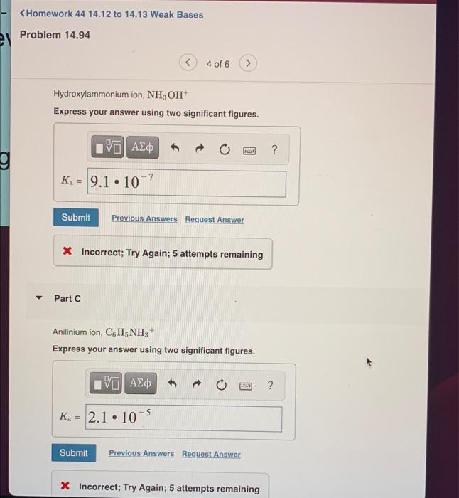 Solved Using values of Kb in Appendix C in the textbook, | Chegg.com