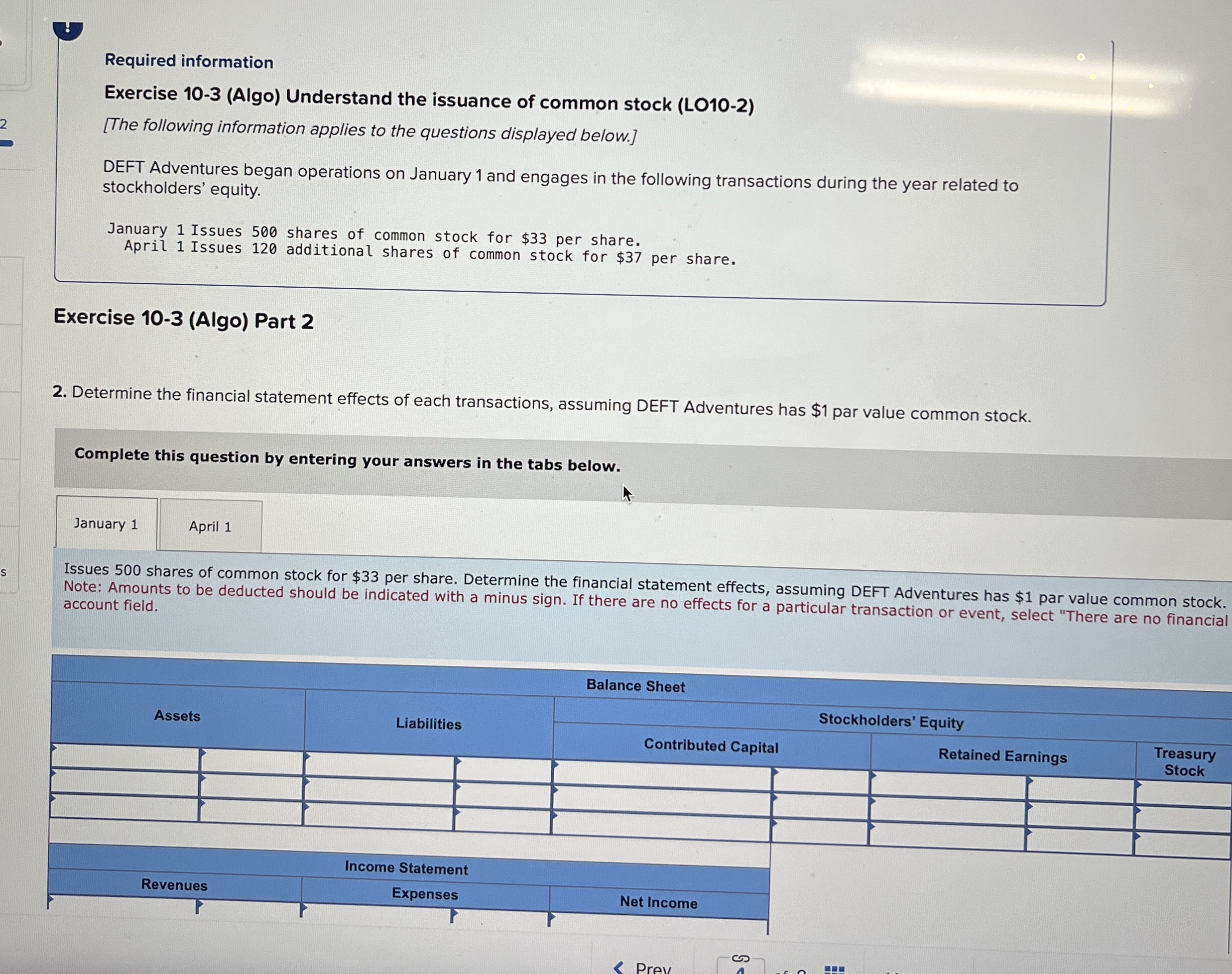 Solved Required informationExercise 10-3 (Algo) ﻿Understand | Chegg.com