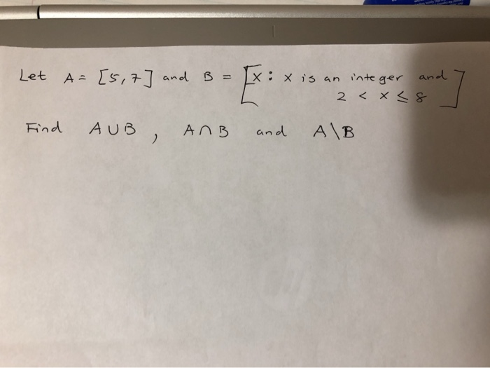 Solved Solving Setsplease include step by step explanations | Chegg.com