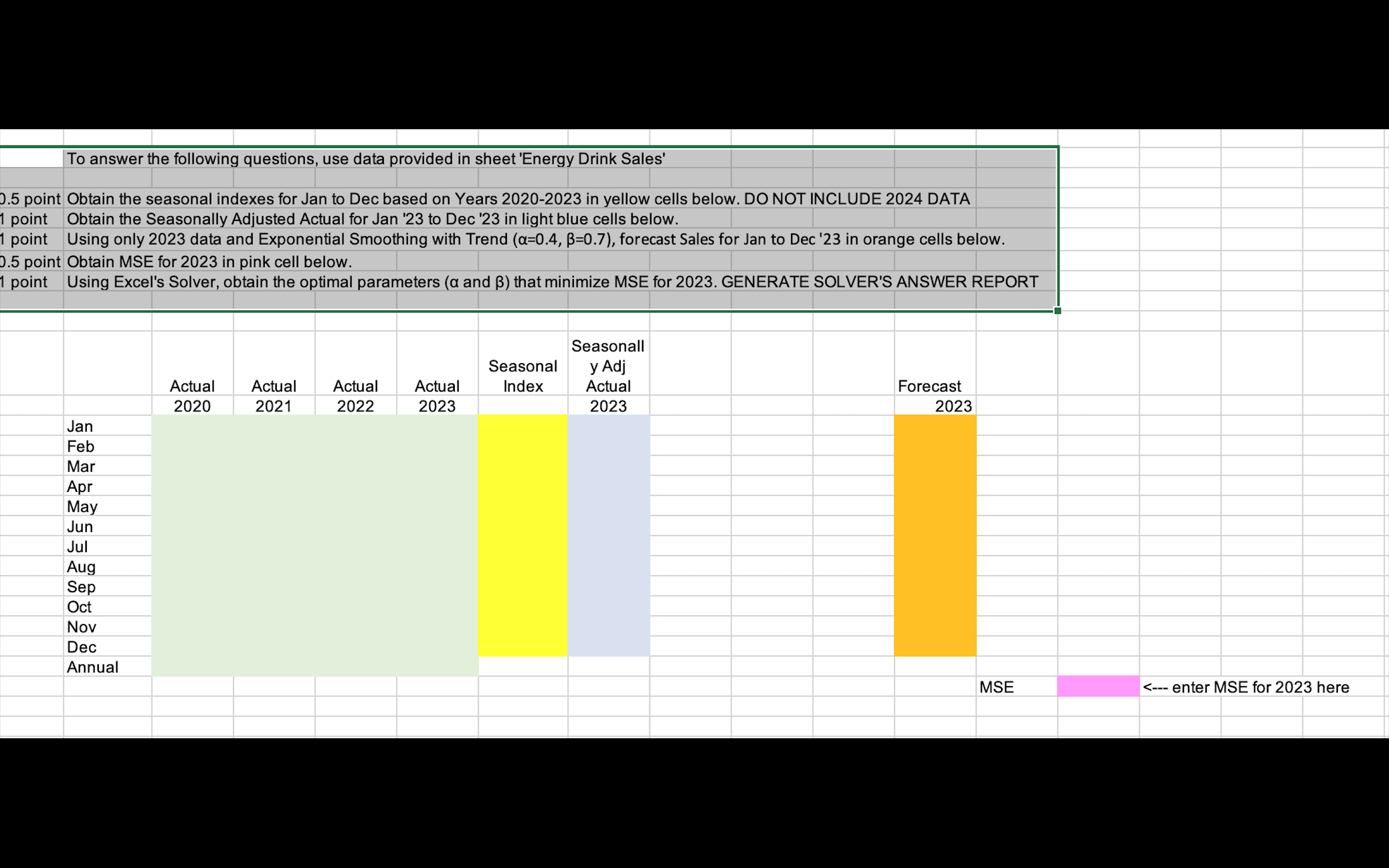 Solved To answer the following questions, use data provided | Chegg.com