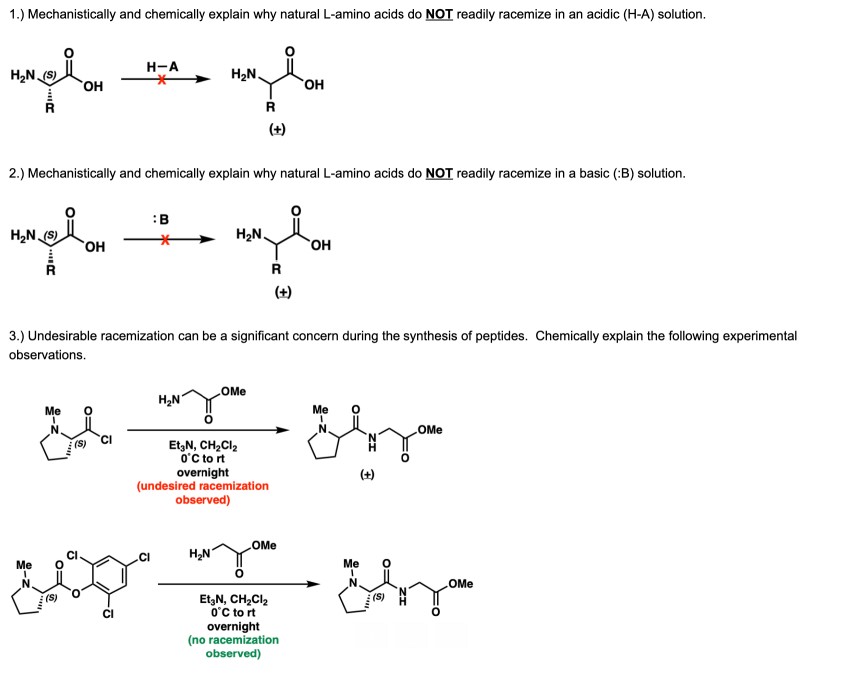 Solved 1.) ﻿Mechanistically and chemically explain why | Chegg.com