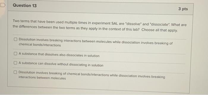 Solved Question 13 3 pts Two terms that have been used | Chegg.com