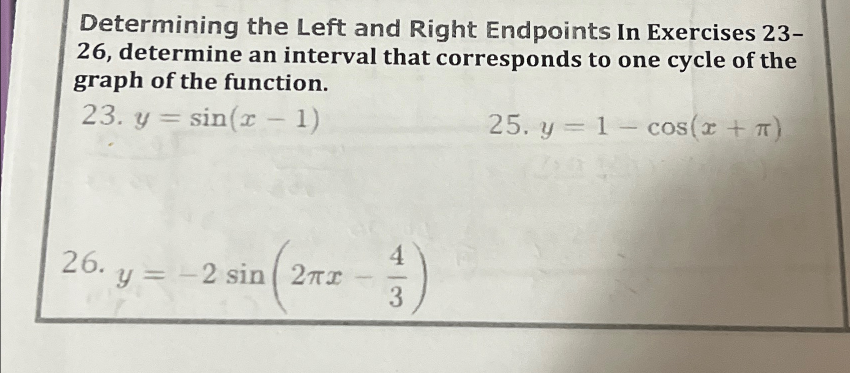 Solved Determining the Left and Right Endpoints In Exercises | Chegg.com