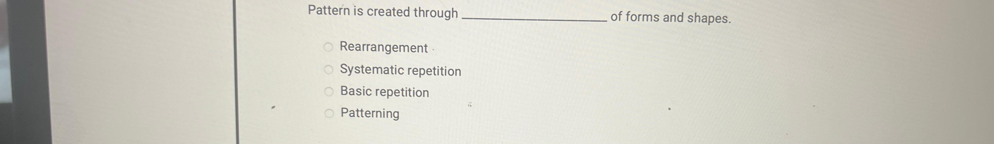 Solved Pattern is created through. of forms and | Chegg.com