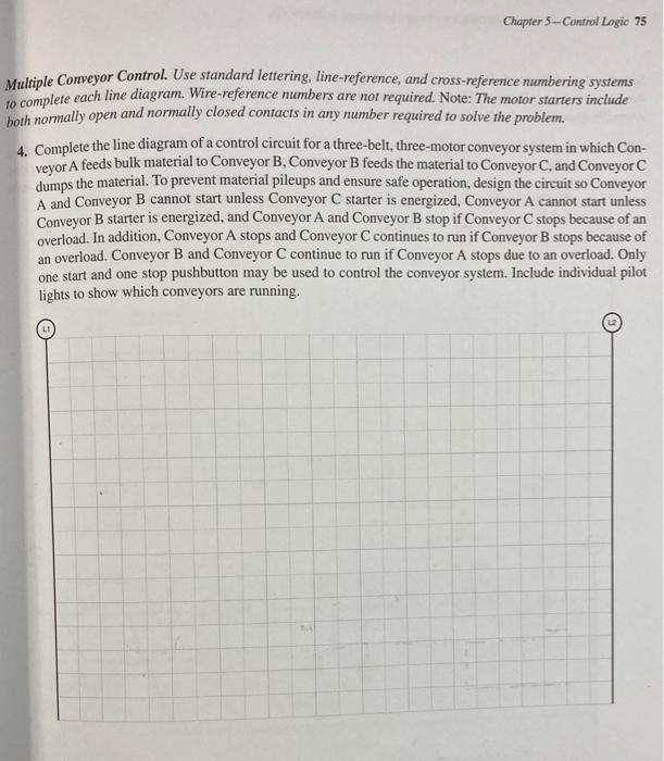 Solved Chapter 5 --Control Logic 75 Multiple Conveyor | Chegg.com