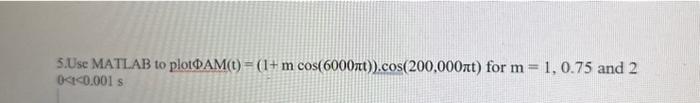 Solved 5. Use MATLAB to plot | Chegg.com