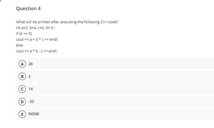 Solved Question 4 What will be printed after executing the | Chegg.com