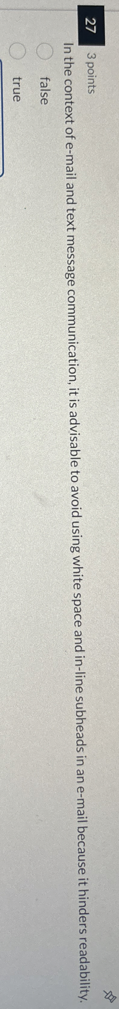 Solved 273 ﻿pointsIn the context of e-mail and text message | Chegg.com