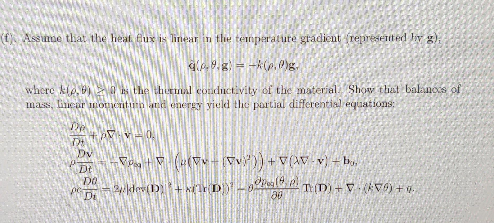 Solved Assume that the heat flux is linear in the | Chegg.com