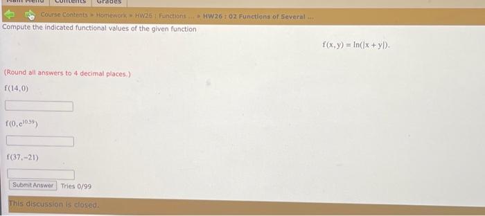 Solved Compute the indicated functional values of the given | Chegg.com