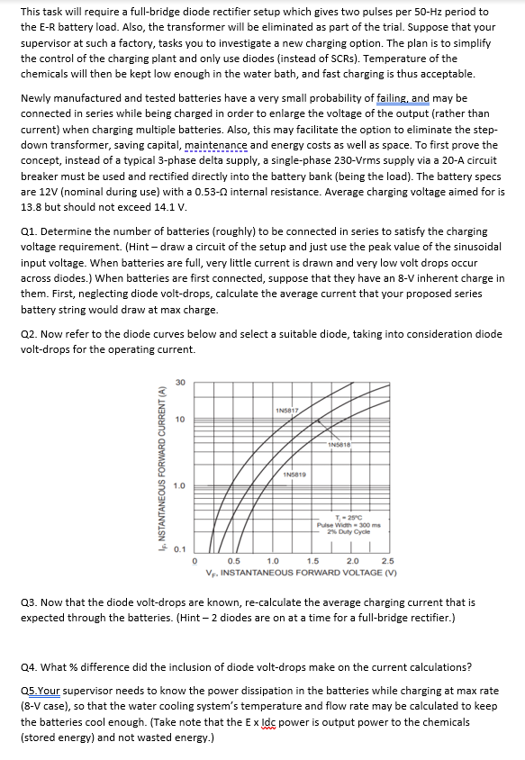 Solved This task will require a full-bridge diode rectifier | Chegg.com