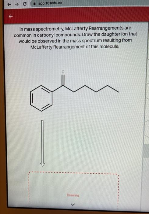 [Solved]: A carbonyl compound has a molecular ion with a M/Z