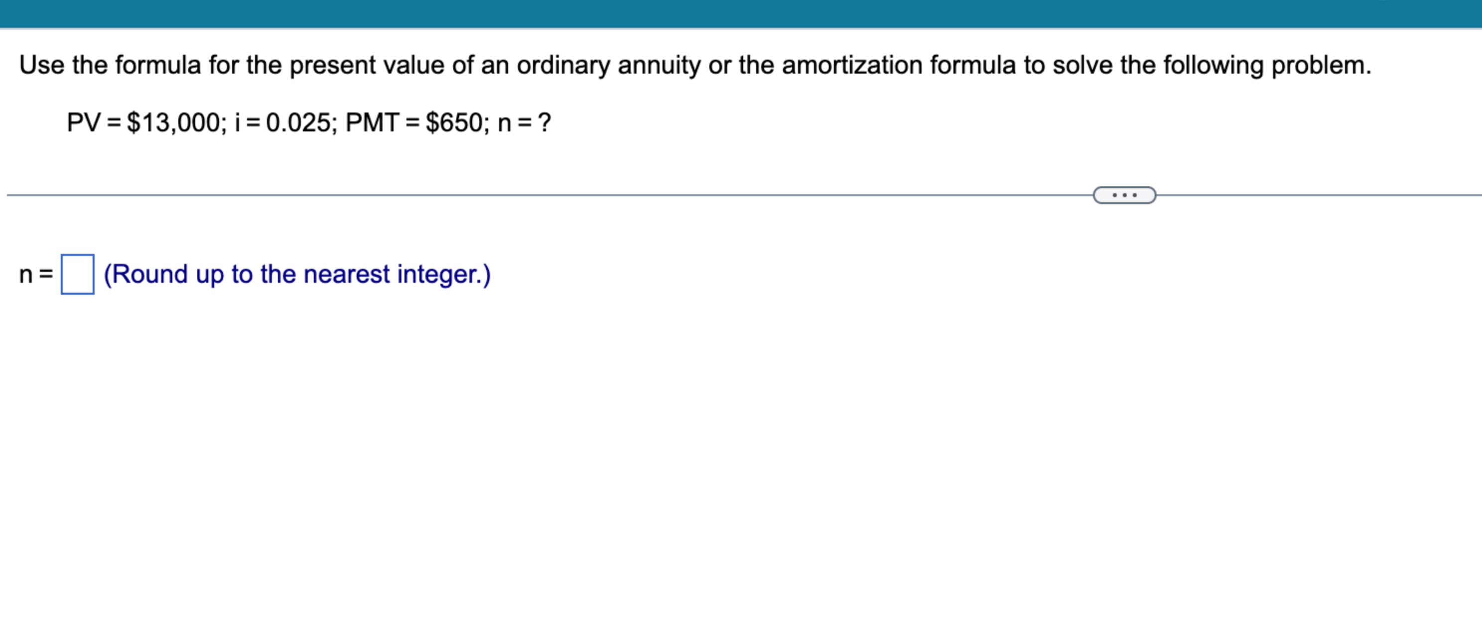 Solved Use the formula for the present value of an ordinary | Chegg.com