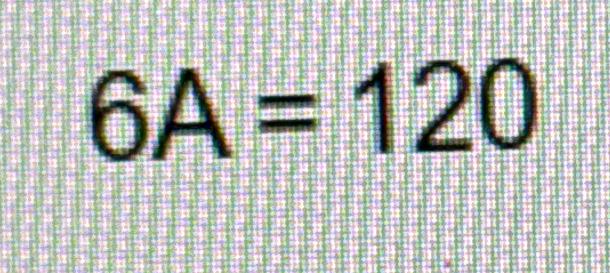 Solved 6A=120 | Chegg.com