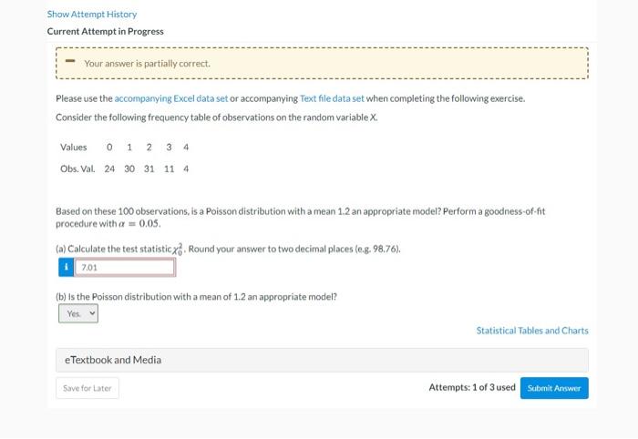 Solved Show Attempt History Current Attempt in Progress Your | Chegg.com