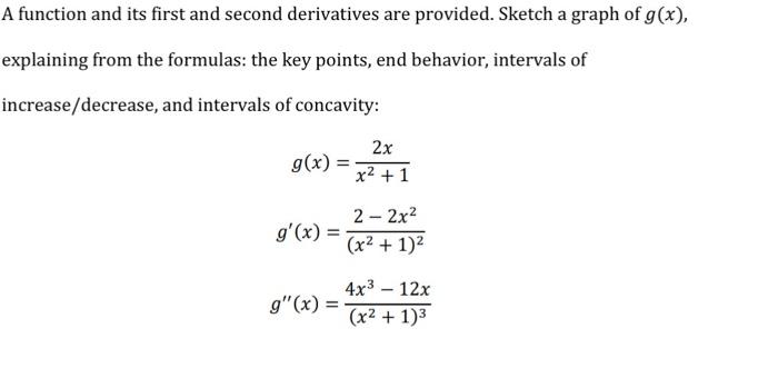 Solved A function and its first and second derivatives are | Chegg.com