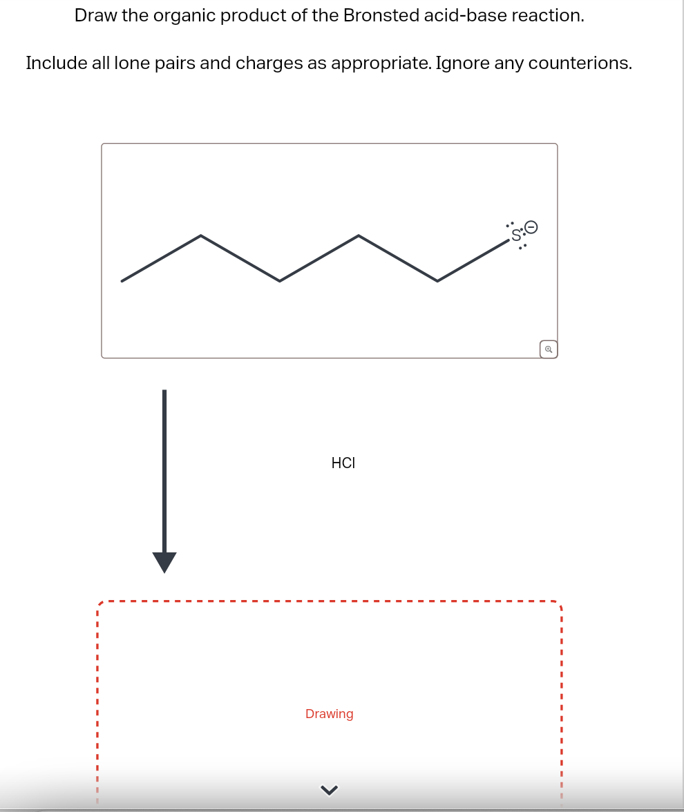 Solved Draw the organic product of the Bronsted acid-base | Chegg.com