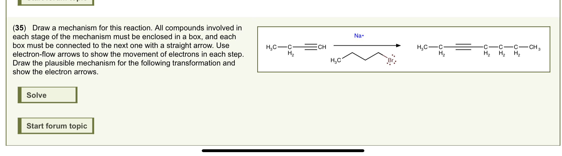 Solved (35) ﻿Draw a mechanism for this reaction. All | Chegg.com