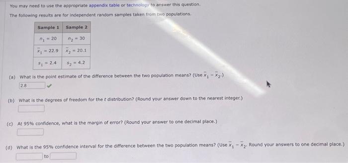 Solved You may need to use the appropriate appendix table or | Chegg.com