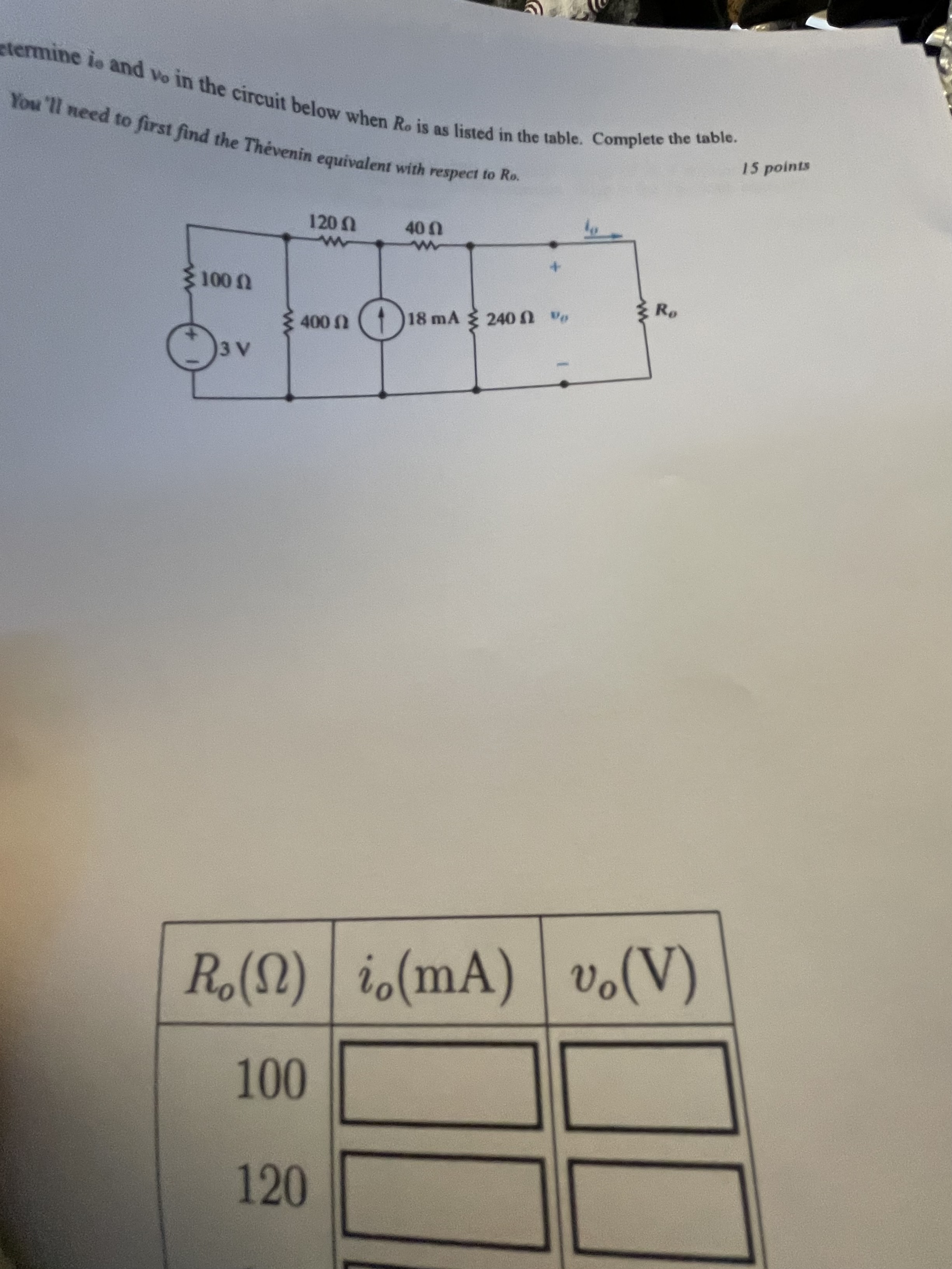 Solved find nodeetermine i0 ﻿and v0 in ﻿the circuit below | Chegg.com