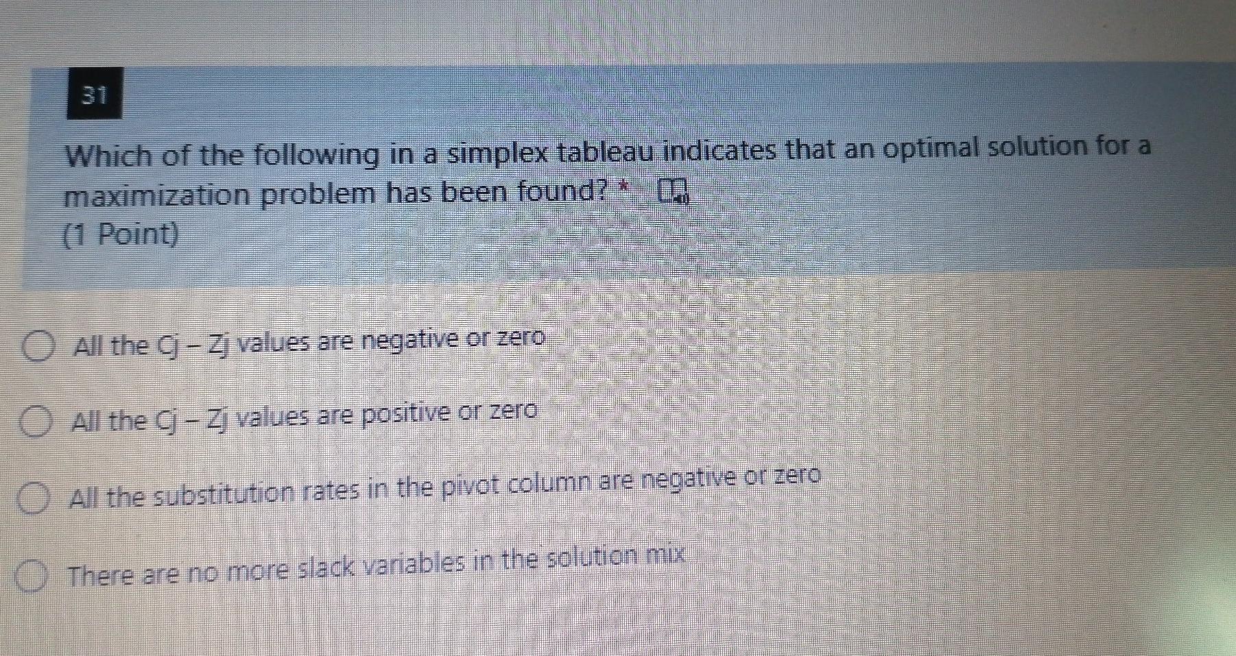 Solved The Hungarian method is: * (1 Point) O A way to | Chegg.com