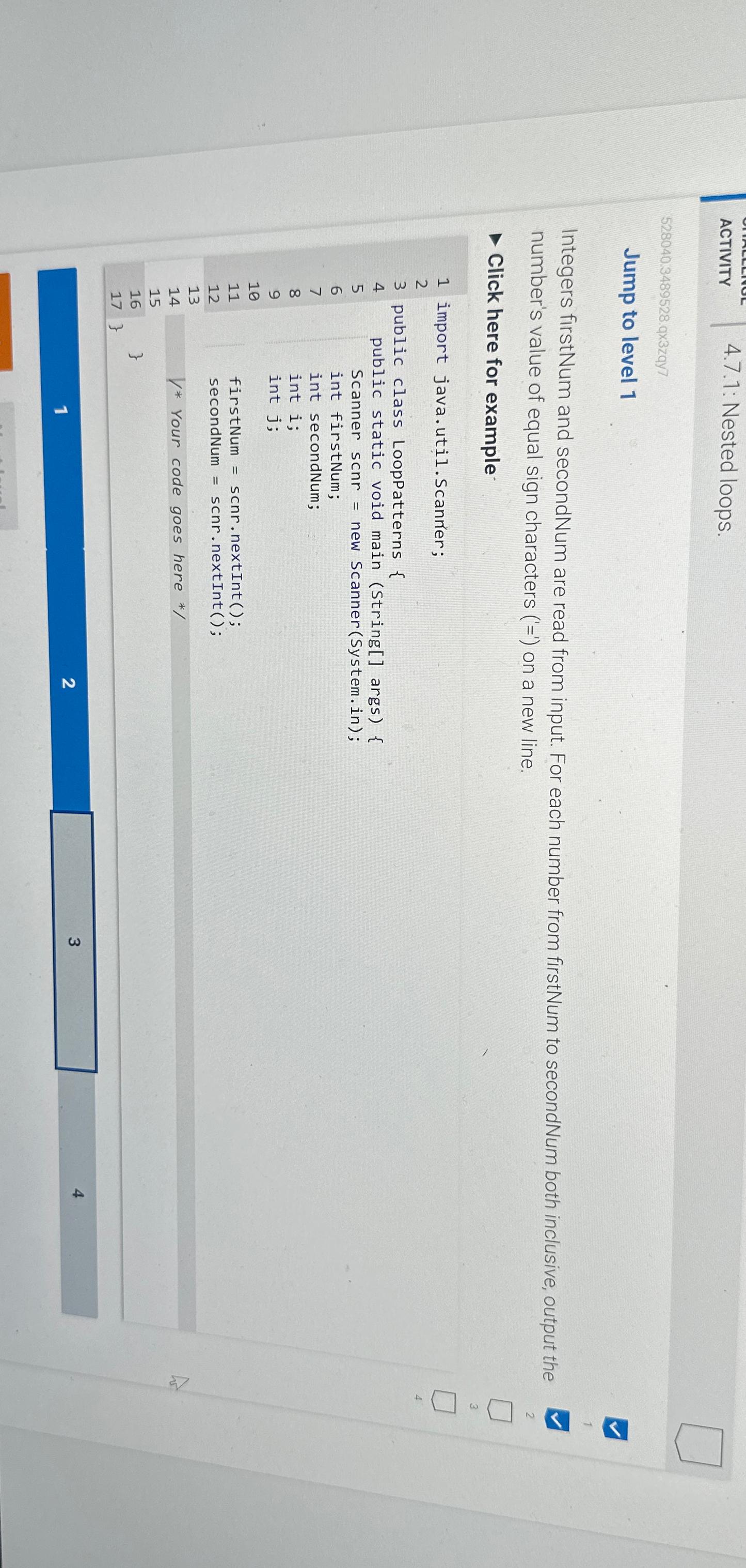 Solved ACTIVITY4.7.1: Nested | Chegg.com