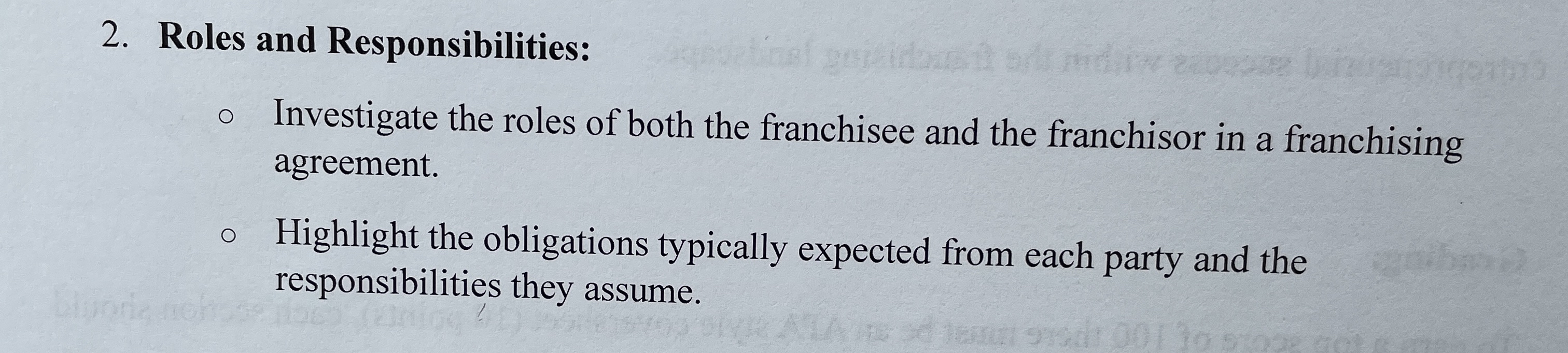 Solved Roles and Responsibilities:Investigate the roles of | Chegg.com