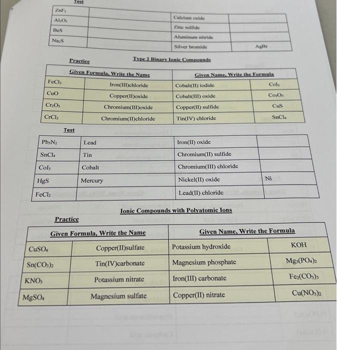 Solved Experimental General Chemistry I Experiment 3: | Chegg.com