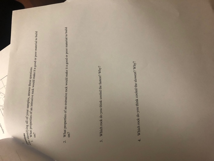 Solved Name: Sample Number Texture Examining and Classifying | Chegg.com