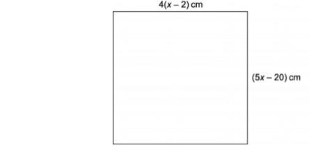 4(x - 2) cm (5x - 20) cm | Chegg.com